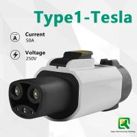 China Tesla Interface Standard TYPE1 7KW 220V AC Portable EV Charger Adapter for NACS Car Charging Pile 50A Output Condition for sale