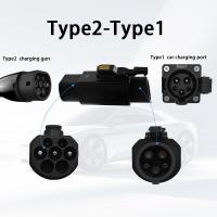 China 7KW 220V 32A Portable EV Charger Adapter Type2 to type1/J1772 for Type1 EV Car Condition PC Copper for sale