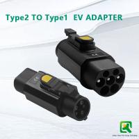 China 7KW 220V 32A Portable EV Charger Adapter Type2 to type1/J1772 for Type1 EV Car Condition PC Copper for sale