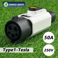 China Tesla Interface Standard Portable Charging Stations for NACS/Tesla Car Condition 7KW 220V AC TYPE1 EV Charger Adapter for sale