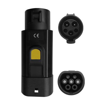 China Type2 Cars 220V Car Adapter Charger Condition J1772 to Type2 Portable EV Charging Connector with 32A Output Current for sale