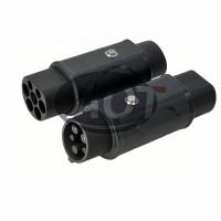 China J1772 Electric Vehicle Charging Adapter Type 2 to Type 1 with Start / Stop Button for sale