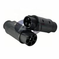 China J1772 Electric Vehicle Charging Adapter Type 2 to Type 1 with Start / Stop Button for sale