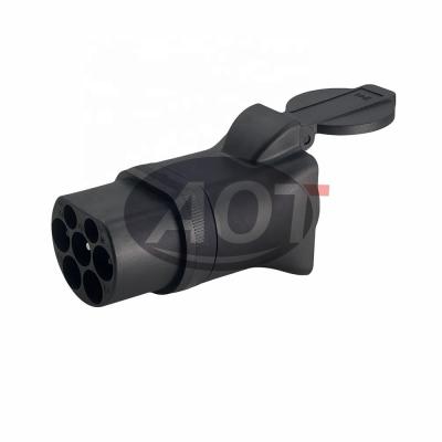 China AOTAI Type2 to AC 220V EV Adapter Type 2 IEC 62196 Station Side Plug For Electric Bicycle Motorbike Charger Brazil Socket for sale