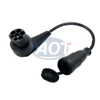 China EV Charger V2L Cable adapter Type 2 Male 16A 1 Phase 1 EU Socket Plug with 50cm Charger Cable Degree of protection IP44 for sale