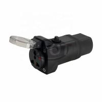 China 10-18A Current Overload Protector Type 2 to AC Adapter Type2 Male Charger for AOTAI EV BLACK for sale
