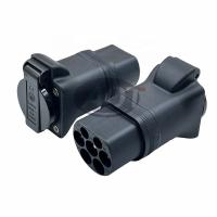 China BLACK AOTAI EV Adapter Type 2 to Schuko adapter Type2 Male charger for Chinese Car XPENG G9 Retrofit and Upgrade Purpose for sale