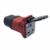 China AOTAI Type2 to UK 3pin Plug Adapter S4L Single Phase Scooter Charger Adapter with High Temperature Resistant PC 220-240V for sale