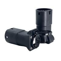 China BLACK High Temperature Resistant PC Adapter Type2 V2L Socket with Schuko EV Charger 16A 230V for sale