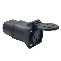 China High Temperature Resistant PC Portable EV Conversion Charging Plug Socket Electric Car Side Discharge Plug Gbt 16A TYPE2 Male to Israel Socket for sale