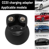 China 80A Rated Current IEC 62196 Type2 To Tesla Adapter for Tesla Cars Electric Vehicle Charger Adaptor Fast and Easy Charging for sale