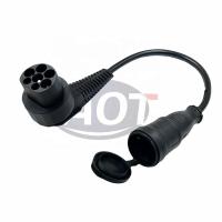 China High Temperature Resistant PC V2L Adapter Type 2 Male 16A 1 Phase 1 EU Socket 0 5M Charger Cable for Hyundai MG Kia BYD for sale
