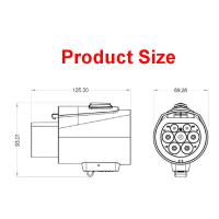 China 50 Amp Black AC EV Adapter Type 2 to GBT Adapter for EVSE GBT Car Charging Performance for sale