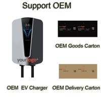 China AC OCPP Electric Car Charger Station with Type 2/Type 1/GBT Cable Connector 7KW/11KW/22KW for sale
