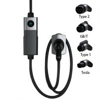 China Portable IP 66 8A 10A 16A 32A 40A EV Charger with Adjustable Design and Free Installation for sale