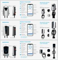 China 11KW 48A Output Power Electric Car Level2 EV Charging Station with APP Function and 240V Waterproof Energy Charging Pile for sale