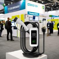 China E-Mingze Factory's Best Price 16A TYPE2 Electric EV Car Charger 3.5KW Display Screen Model New Energy Vehicle Charging Station for sale
