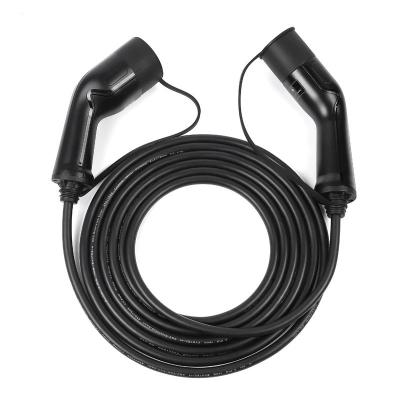 China 3 Phase 32A Portable Electric Car Charger Cable Dual Head Type 2 To Type 2 EV Charging Cable for sale