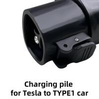 China e-mingze ev charging cables and adapter EV Car Charging Plug Adaptor Tesla to J1772 Type1 car EV charging pile Tesla Adapter for sale