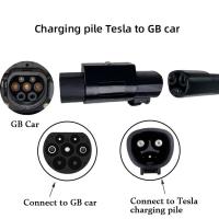 China Antiflaming Fireproof Rubber Hose EV Car Charging Cable Adaptor for Tesla High Flame Retardant PC Fuel Shell Material for sale