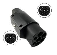 China E-mingze Electric Vehicle Connectors Charging Adapter Type 2 IEC62196 to GBT EV Charger Adapter Converter for GBT Car for sale