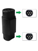 China E-Mingze EV Charger Adapter GBT to Type 2 Charging Pile Adapter to IEC62196 Type2 Adaptor 32A EV Car Charging Adaptor for sale