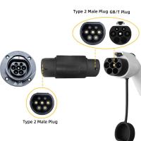 China E-mingze factory wholesale GB/T to type2 adapter for new energy vehicles portable electric vehicle charging pile adapter for sale