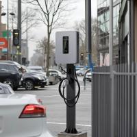 China E-Mingze 20kW CCS2 Portable Electric Car Charger 50A Stand Column EV Charger with Overcurrent Protection in Condition for sale