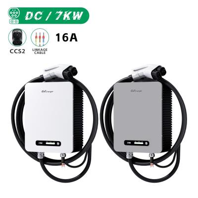 China E-mingze CCS2 7KW Wall-Mounted DC Fast Charging Station Color Screen Electric Vehicle Charger for 200 220v Input Voltage for sale