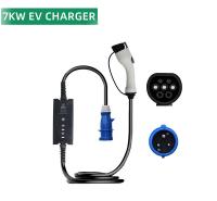 China High Power Electric Vehicle E-mingze 32A 22KW Type2 On-board Charging Portable EV Charger with Overcurrent Protection for sale
