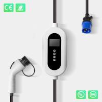 China GB/T Standard 32A Output Current Portable EV Charger 7KW Adjustable AC Electric Vehicle Charging Station EVSE by e-mingze for sale