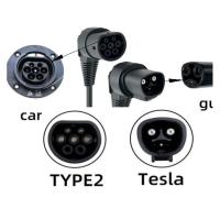 China AOTAI Charging cable for Tesla to Type 2 EV Charge Adapter for Tesla Model 3/Y/S/X/Cybertruck 60cm for sale