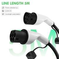 China Prophylactic Temperature Protection Type 2 to Type 2 EV Charging Cable 5m Length from E-mingze for EV Charging Stations for sale
