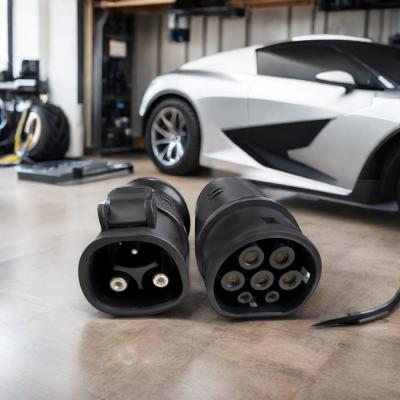 China Waterproof IP55 AC EV Charger Adaptor E-mingze Adapter for Tesla to Type2/Type1 Car Purpose Replace/Repair for sale