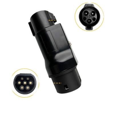 China Portable Type1 Type2 Adapters Output 7KW for Energy Vehicles E-Mingze Electric Vehicle Charging Pile Adapter Current 32A for sale