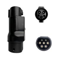 China Portable Electric Vehicle Charging Pile Adapter Type1 to Type2 Converter with Overcurrent Protection and 7kW Output Power for sale