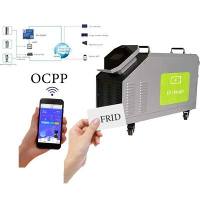 China Portable Dc Ev Charger For Electrical Car Fast Mobile Ev Charging Station With GBT OCPP 30kw And Output Current 50A/100A for sale