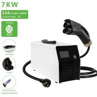 China Fast Charger Electric Vehicles Car Charger Station by E-mingze Portable Movable 7kw with Undervoltage protection for sale