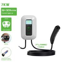 China 7kw 11kw 22kw Smart Wall mounted EV Charger Fast Electric Vehicle Charging Station for sale