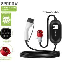 China Type 2 3 Phase 22KW 32A Ev Charging Car Portable Ev Charger Wallbox Fast Electric Charging Station for sale