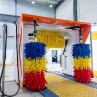 China Car Cleaning 368*230*285cm Full Automatic Rollover Car Wash Machine Equipment with Style and 3 Brush System for sale