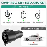 China Olink Electric Car Charger Accessories Adapter Plug 60amp 250v Ac Compatible Sae J1772 to Tesla Charging Adapter for sale
