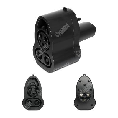 China Olink Wholesale High-Quality EV Charging Connector CS1 to NACS EV Adapter Plug & Play for All Tesla Models NACS Charger Ready for sale