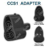 China Olink Wholesale High-Quality EV Charging Connector CS1 to NACS EV Adapter Plug & Play for All Tesla Models NACS Charger Ready for sale