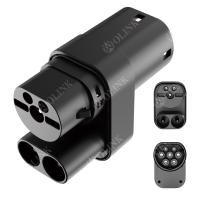 China Olink Wholesale Type2 Ev Charger Car Charger Plug CCS2 Ev Adapter Convertor for Cars CCS 2 to Type2 Adapter Car Charging Adapter for sale