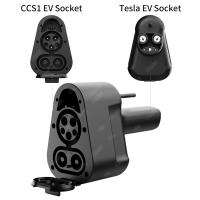 China Olink Wholesale New Tesla Cybertruck CCS1 Adapter NACS to CCS Adapter EV Charger DC Fast Charge for sale
