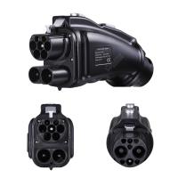 China Ev Fast Charging Plug Car Accessories 200a Dc Combo Adapter Ev Charger Connector Ccs2 to Gbt Adapter for Id4 Id6 for sale