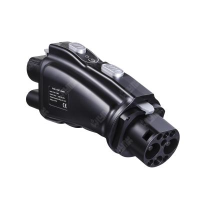China Ev Fast Charging Plug Car Accessories 200a Dc Combo Adapter Ev Charger Connector Ccs2 to Gb/t Adapter for Id4 Id6 for sale