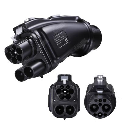 China Ev Fast Charging Plug Ccs2 to Gb/t Dc Combo Electric Vehicle Dc Ev Charger Connector Ccs2 to Gbt Adapter for sale