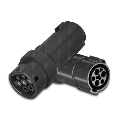 China J1772 to Type 2 Adapter 32A Type 2 J1772 Charger Adaptor for Chinese Version Electric Car with Type 2  Charging Socket for sale